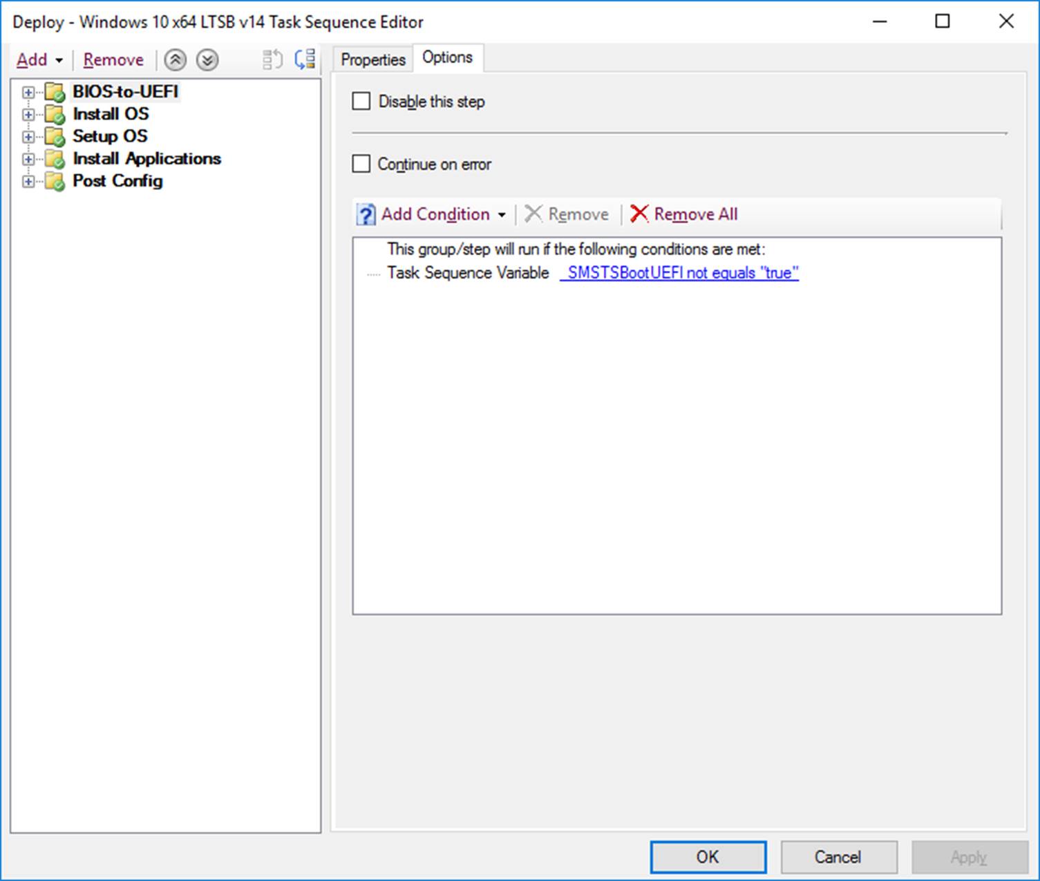 Whats Been Going On Sccm Task Sequence Windows 10 With Dell Cctk Uefi Bitlocker