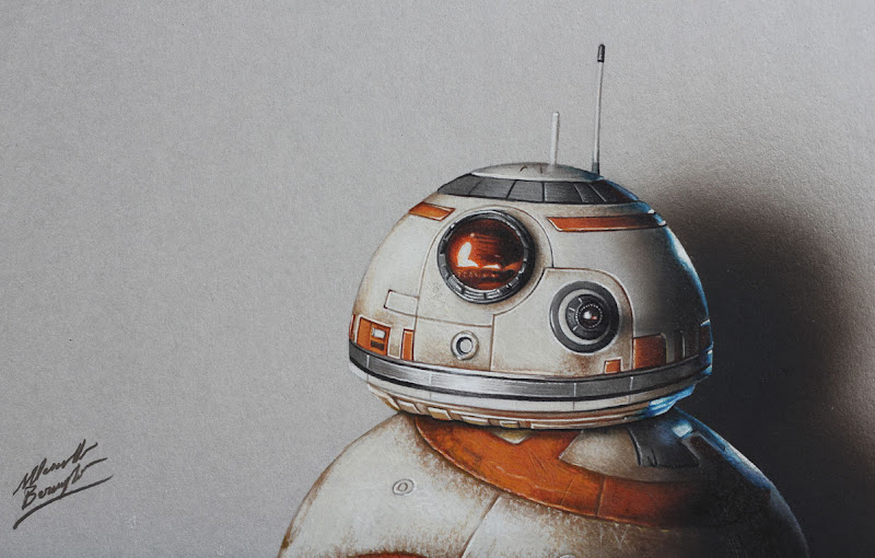 BB-8 | Star Wars drawing #4 SPECIAL ENDING - Marcello Barenghi