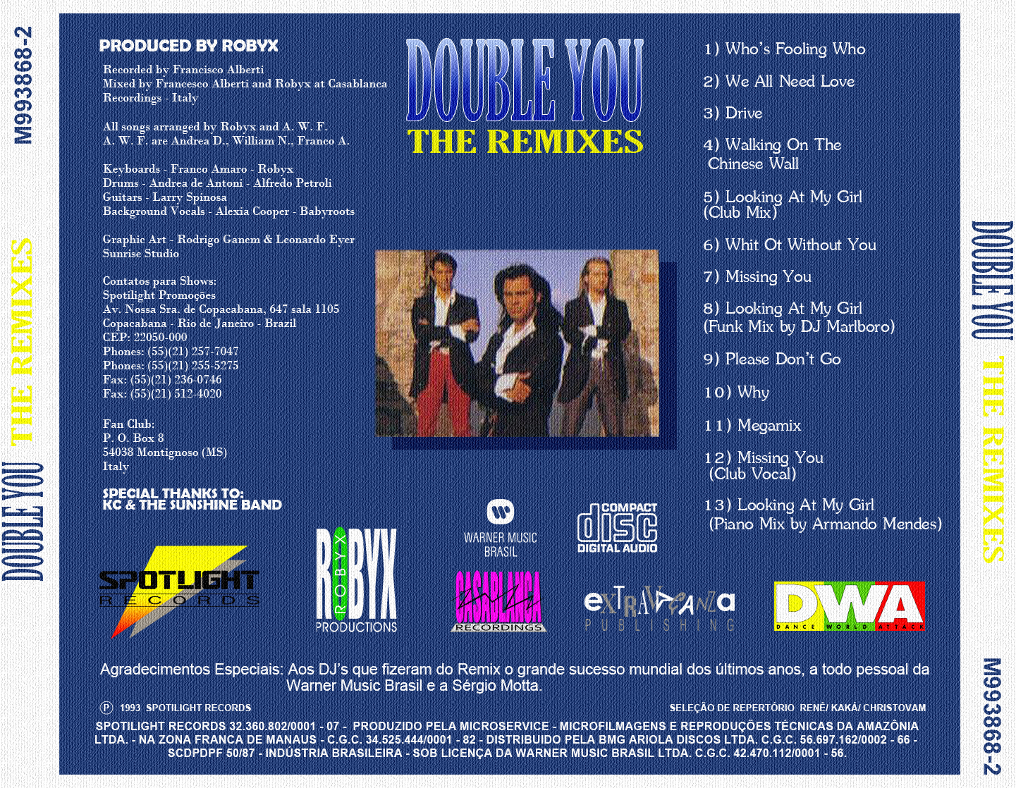 By F.Mix: Cd Double You - The Remixes (1993)