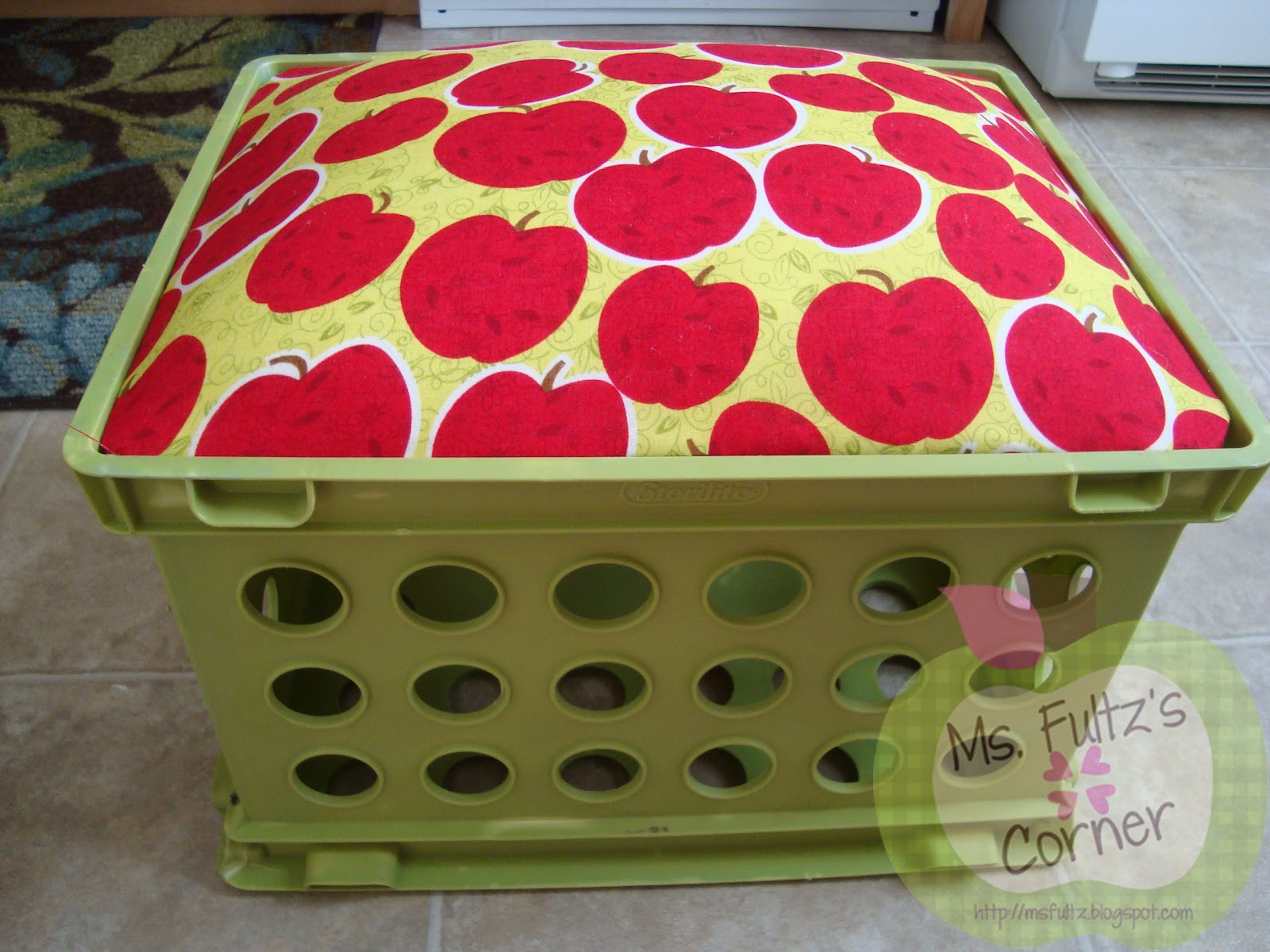 Upcycled Crate Seat Tutorial • Christi Fultz