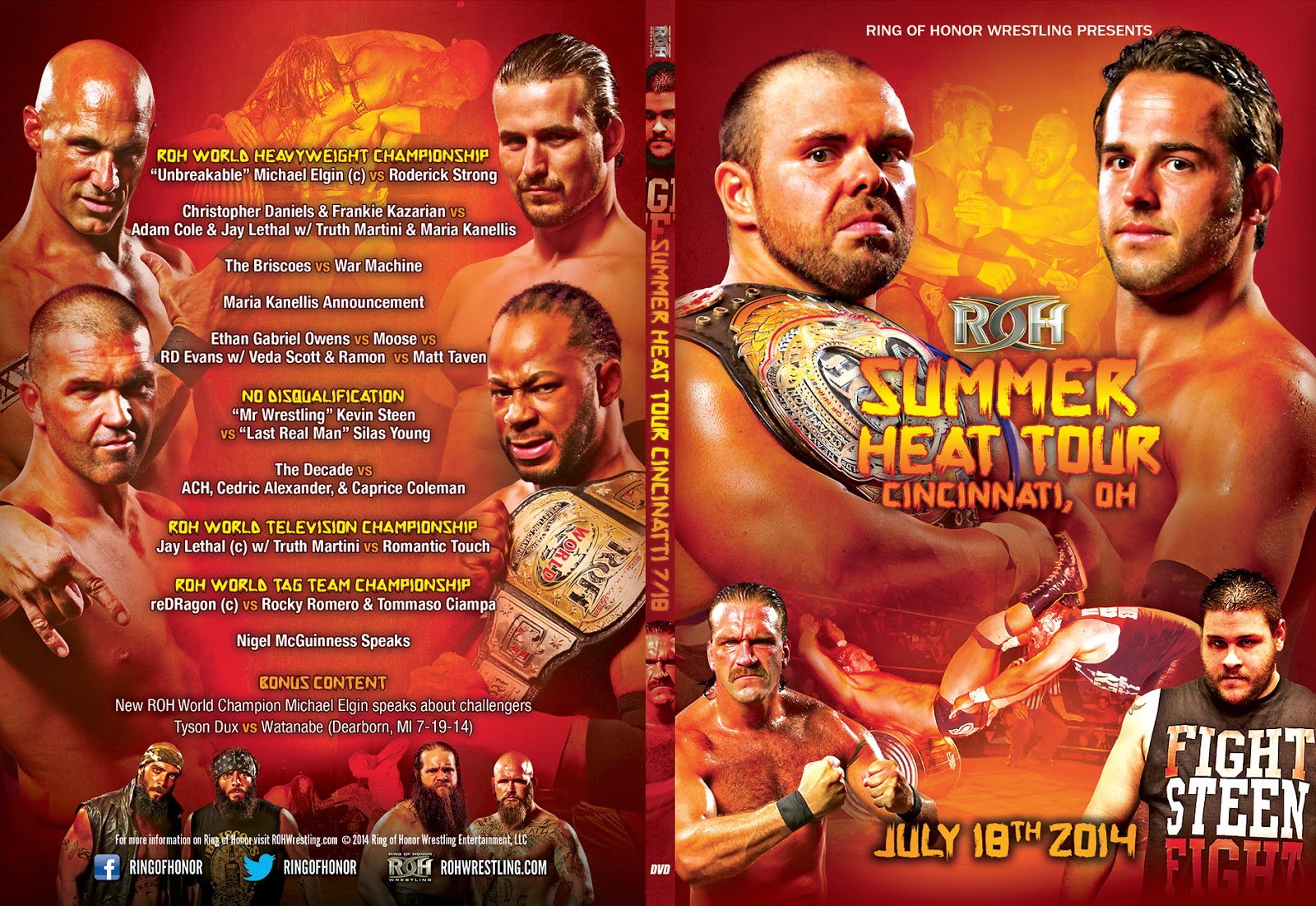 The Wrestling HUB: Reviews: ROH Summer Heat Tour: Cincinnati Review