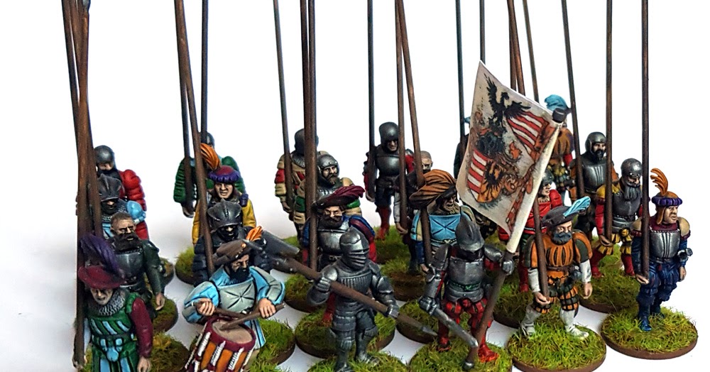 Stuart's Miniature Painting Blog: Landsknechts Pikemen 15th-16th Century