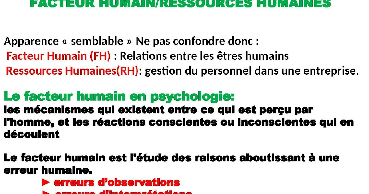 Formateur en Facteur Humain, coaching, consulting et resolution de ...