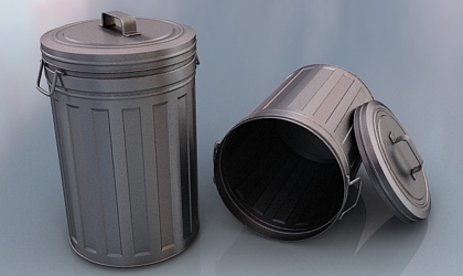 Free 3Ds Max Model Trash Bin - Free 3D Model