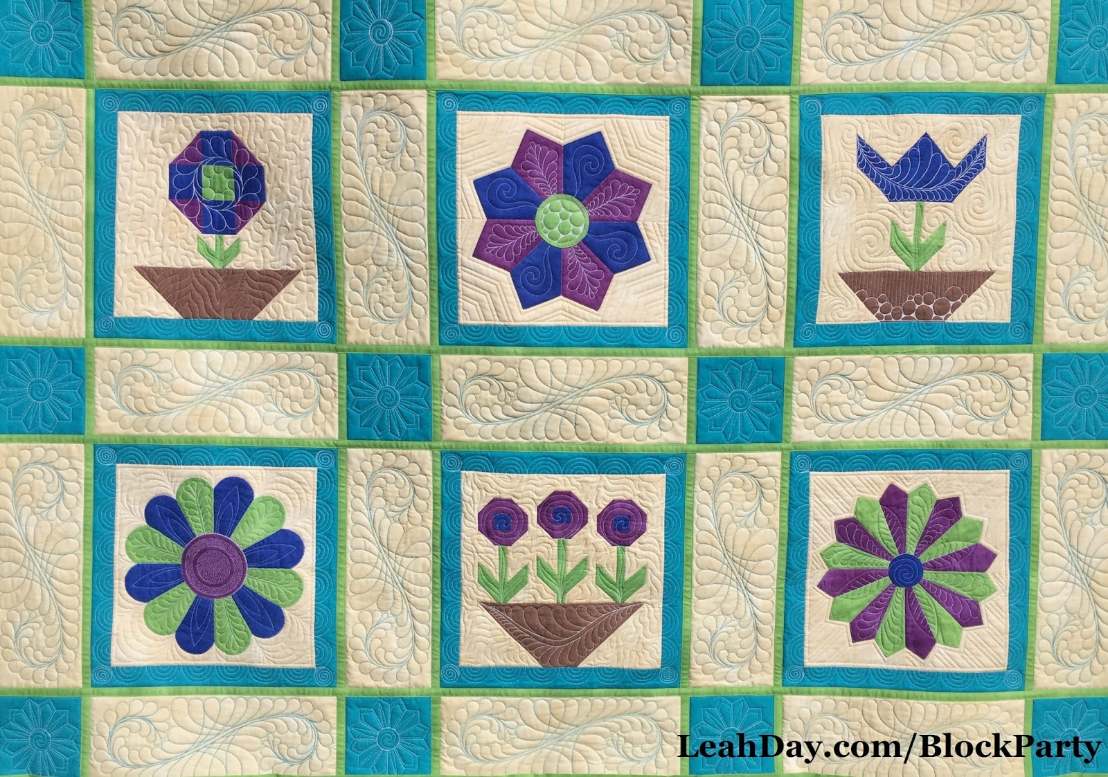 The Free Motion Quilting Project: How to Piece a Triple Tulip Flower ...