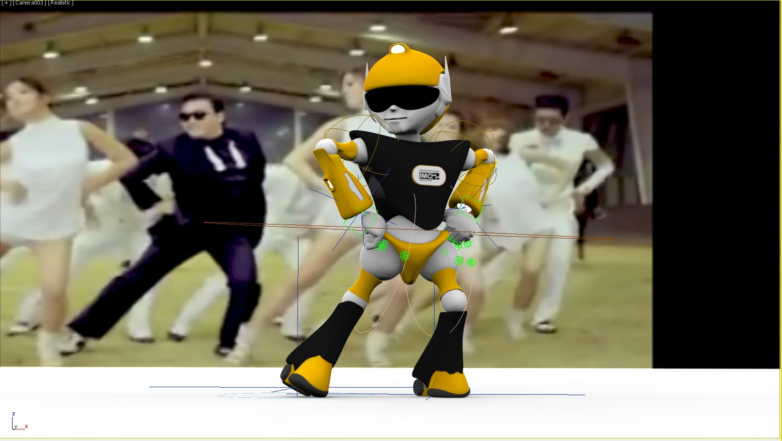 IMC2: Produção de Robo IMC2 dançando Gangnam Style