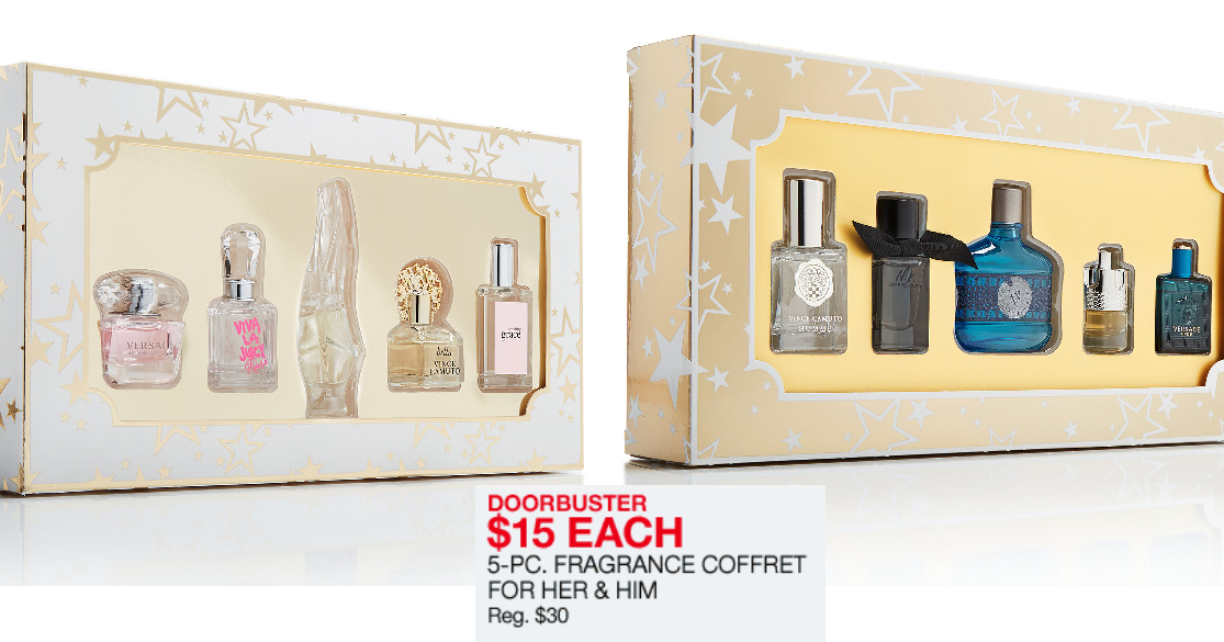 Men's or Women's 5 Piece Fragrance Gift Sets $15 (Reg $30) + Free ...