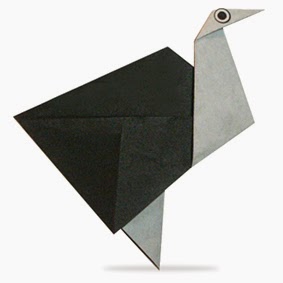 Ostrich - Easy Origami instructions For Kids