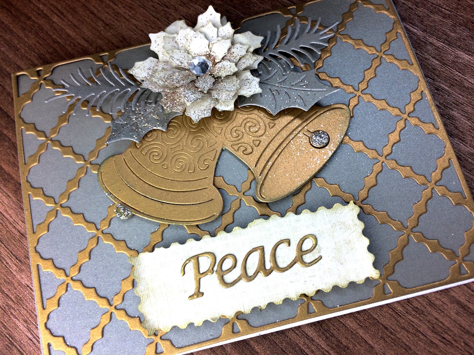 Holiday Peace Card by Chrissy Mac - Cheery Lynn Designs Inspiration Blog