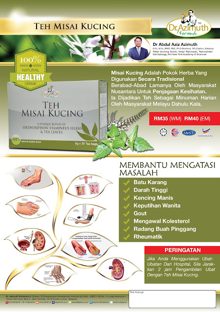 Awet Muda Secara Semulajadi: Khasiat Teh Misai Kuching Dr. Azimuth