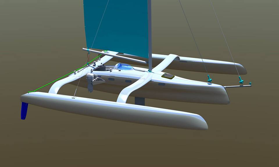 Trimaran Projects and Multihull News: 40' racing trimaran for ...