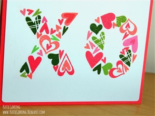 stamping lightly: XO