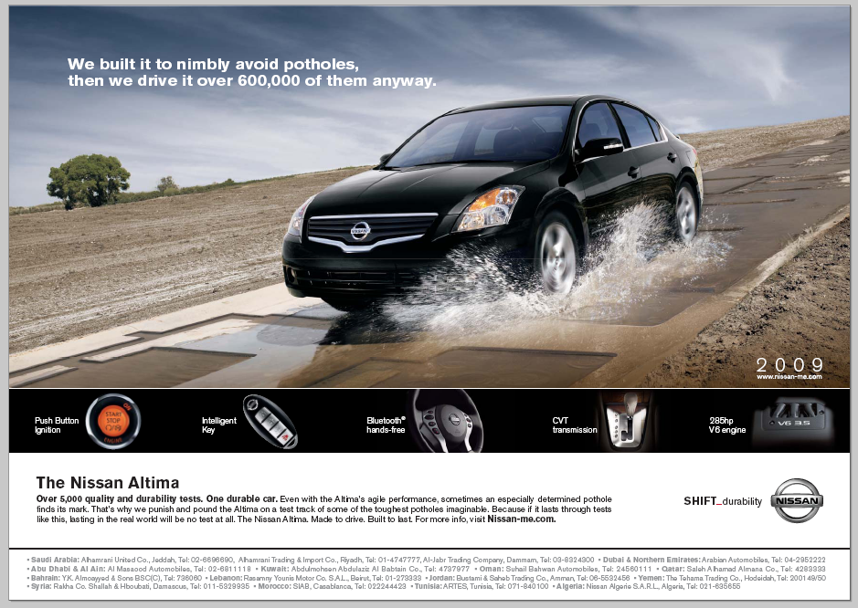 the raman effect: Nissan - Middle East