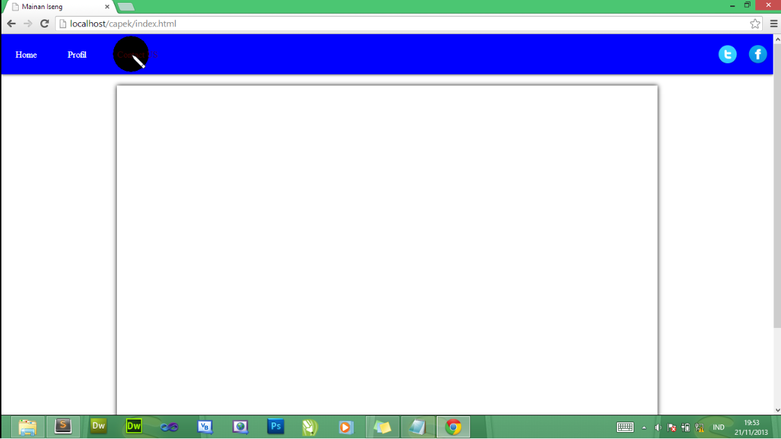 Tutorial Membuat Kerangka Website Sederhana Dengan HTML 5 | Website ...