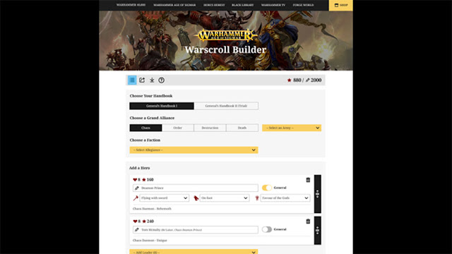 Warscroll Builder + Pages from the new Edition Books - Faeit 212