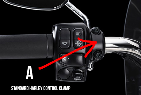 factory47: Harley Davidson Control Clamps.