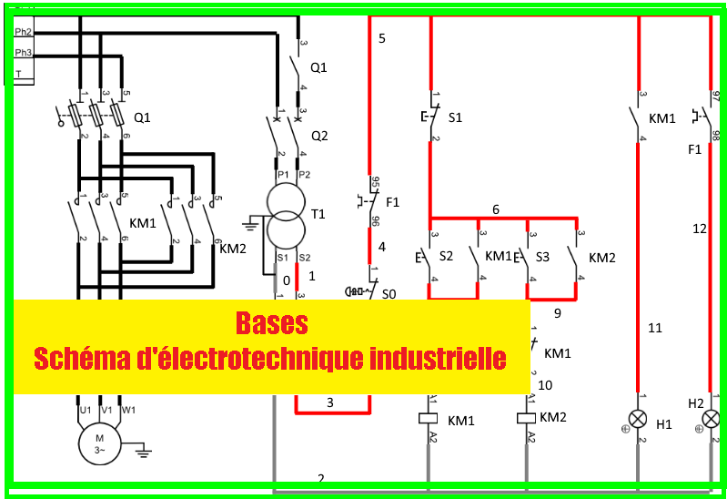 Bases Schéma d'électrotechnique industrielle