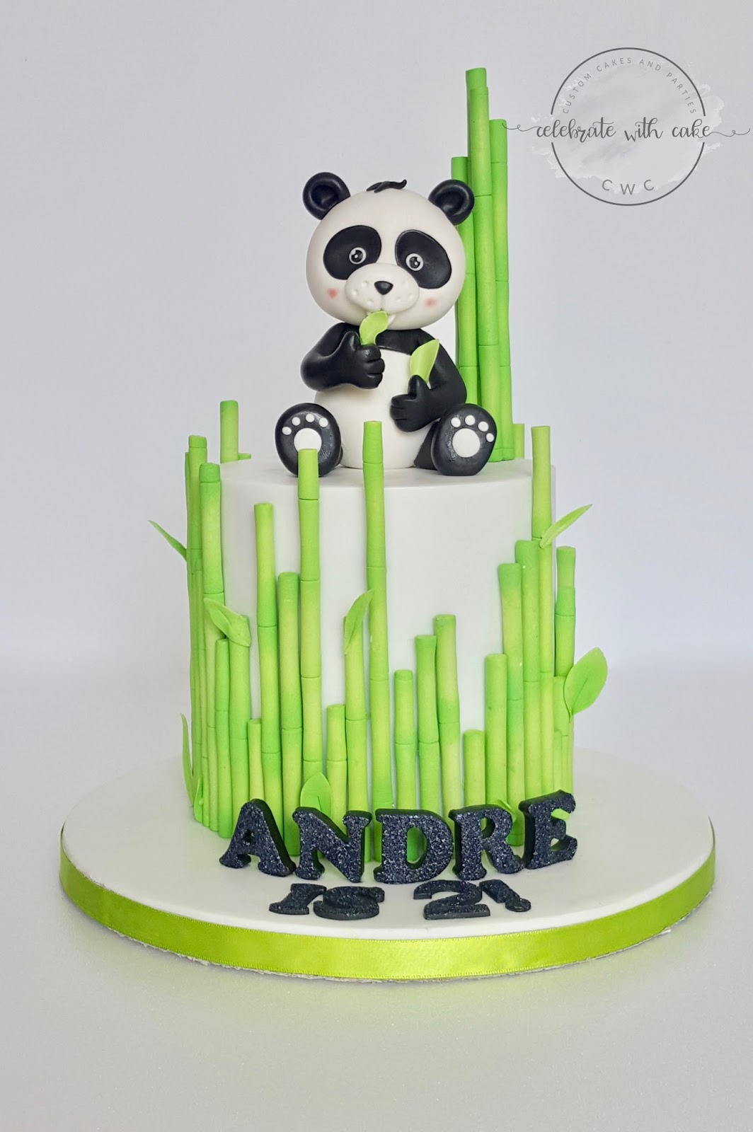 Celebrate with Cake!: Panda and Bamboo Cake