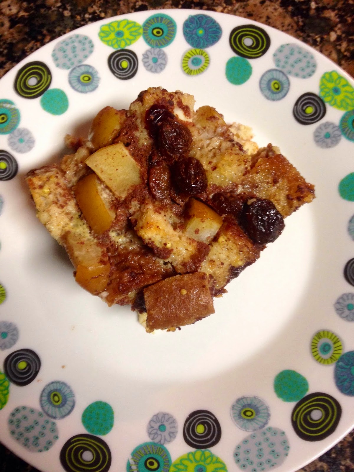 Glitter & Gluten: Cran-Apple Raisin Bread Pudding