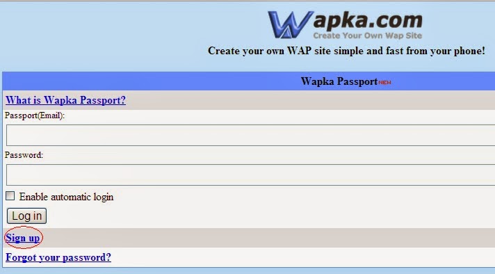 How can I create a Free Mobile Wapsite ~ Wikiton