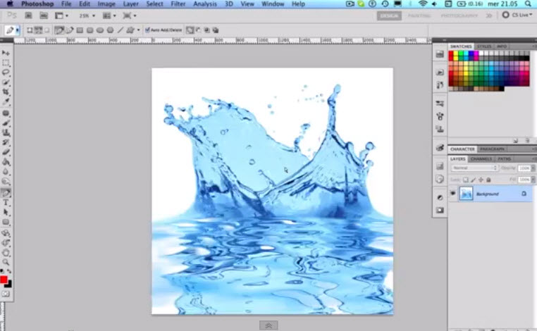 เทคนิควิธีการทำเอฟเฟกน้ำบนใบหน้าคนในโปรแกรมPhotoshop "Water effect ...