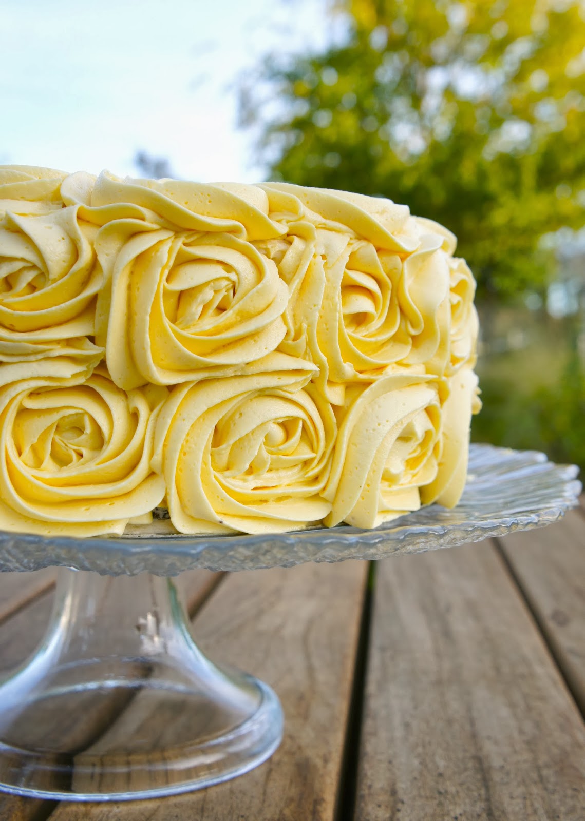 changtilly: Lemon and Chocolate Layered Rose Cake