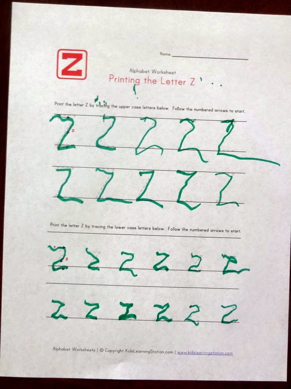 Mom's Tot School: The Letter Z!