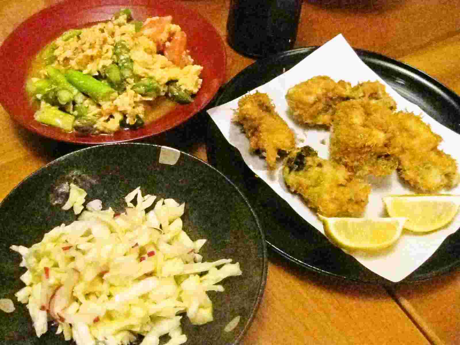 Recipes for Tom: Tom Cooks 10: Kaki furai (panko deep-fried oysters)