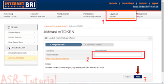 Eroni Artikel: Cara Aktivasi mTOKEN Internet Banking BRI