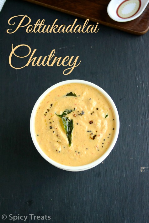 Spicy Treats: Pottukadalai Chutney / Roasted Gram Dal Chutney - Easy ...
