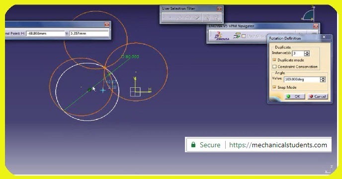 How to use Rotate Constraint in CATIA V5? | CATIA Tutorials