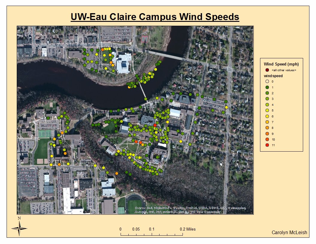 Geospatial Field Methods: The UW-Eau Claire Campus Microclimate
