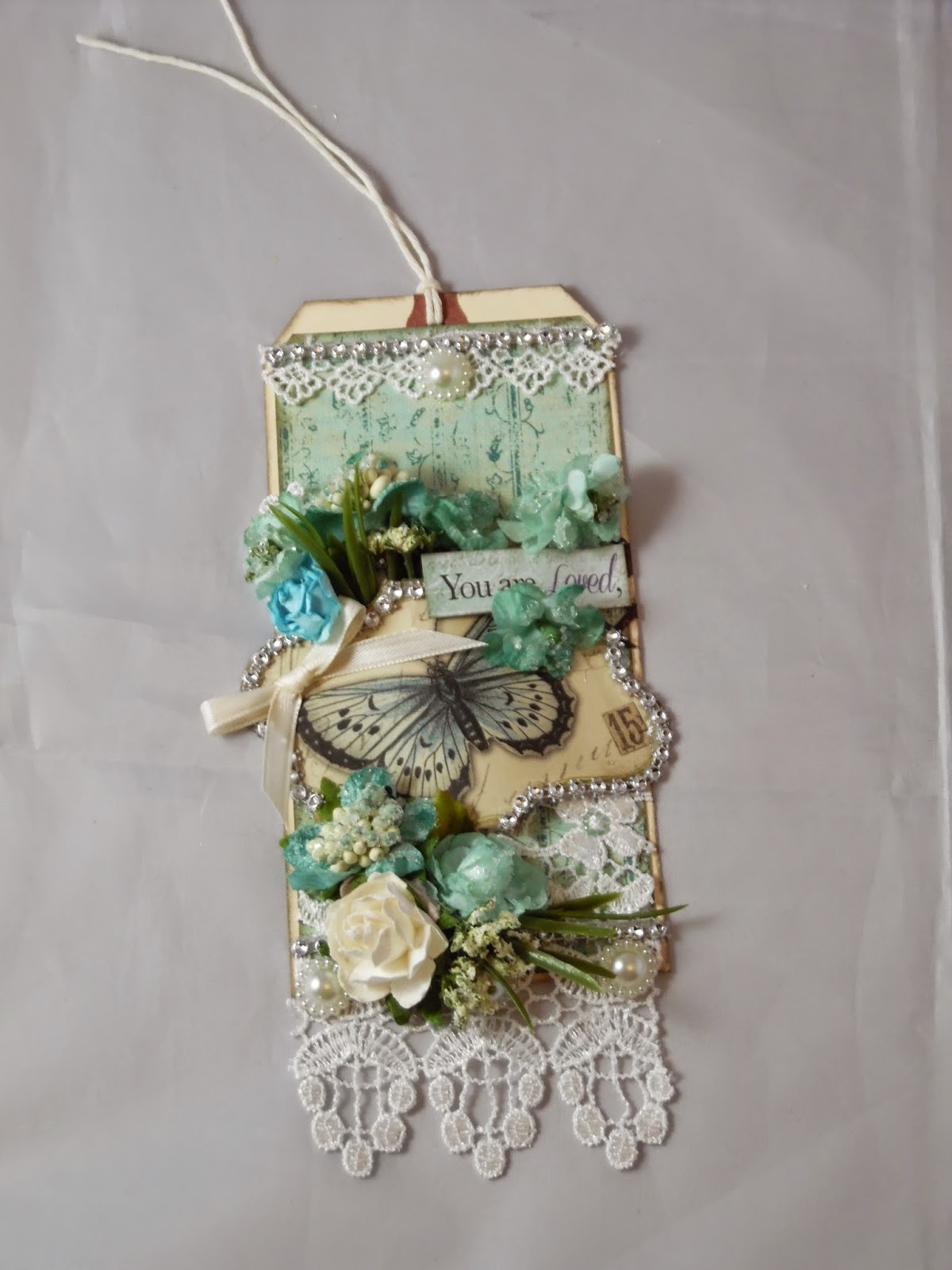 Designs by Shellie: LARGE TAGS USING PRIMA BELLA ROUGE PAPER