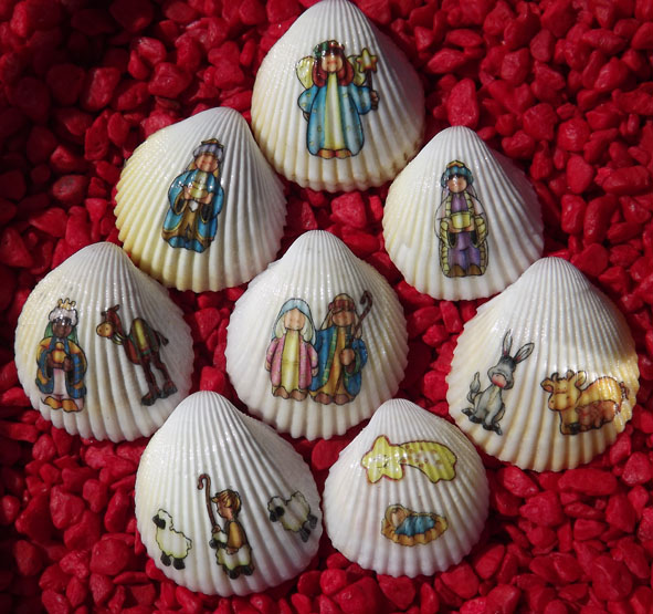 Koisas da Kris: Novidades - Conchas decoradas