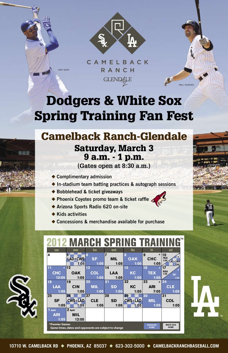 Dodgers Blue Heaven: Weekend Autograph Opportunities: Camelback Ranch ...