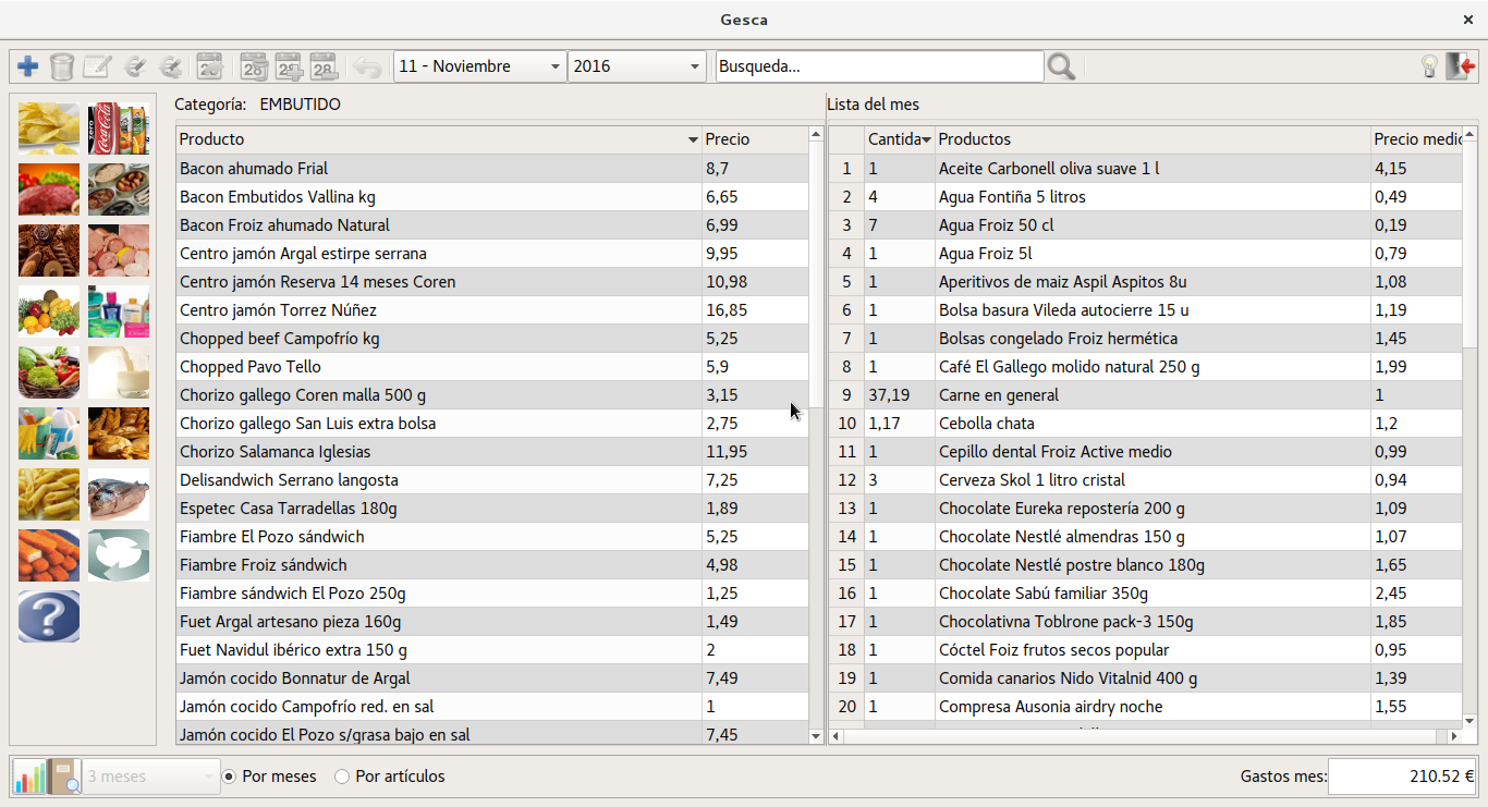 Libernix: GesCa. Gestión de los gastos de una casa.
