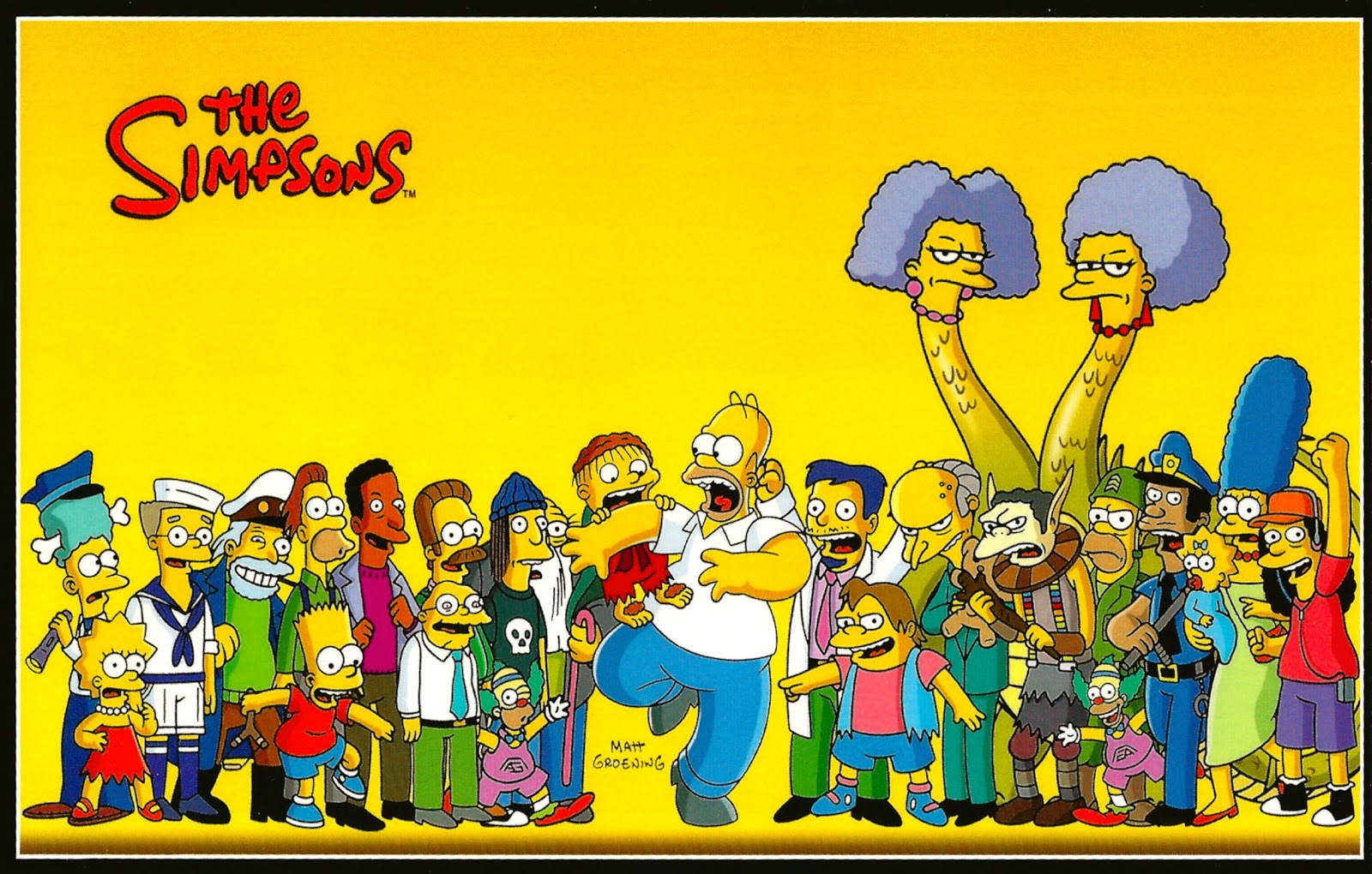 My Favorite Movies and Stars: The Simpsons, Group Picture