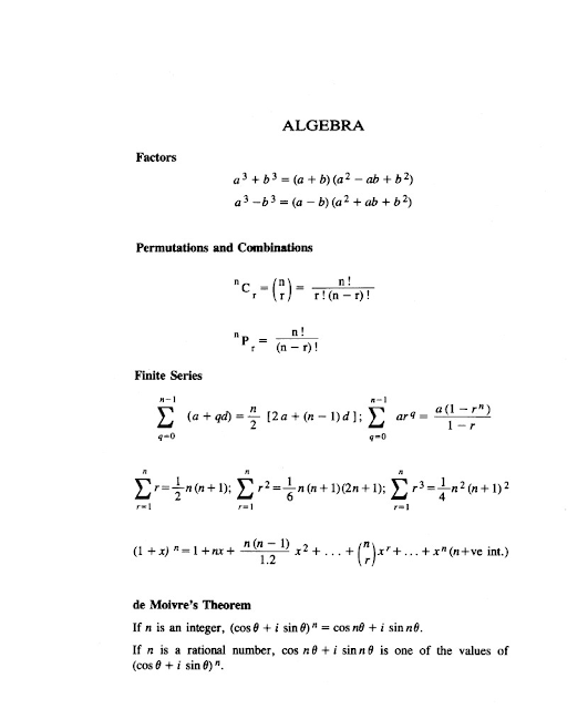 Math Booklet: Algebra