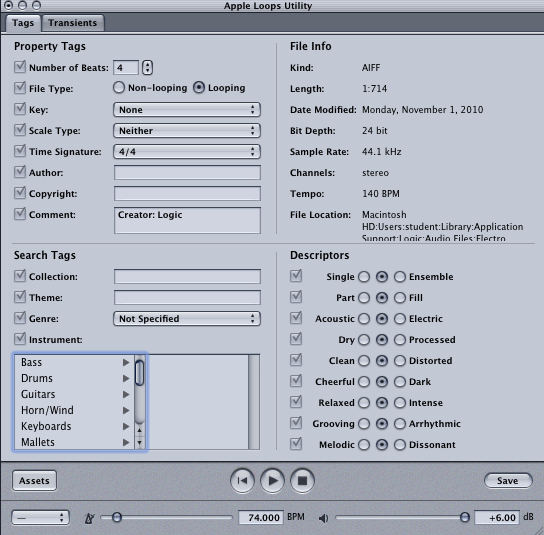MUSICAUDIO - NOVIDADES E DICAS: Logic Pro - Criando loops (Apple Loops ...