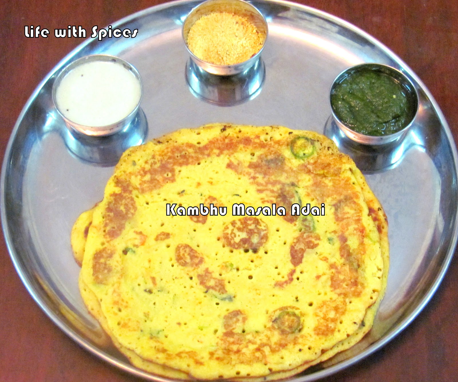 Life with spices: Kambhu / Bajra / Pearl Millet - Adai