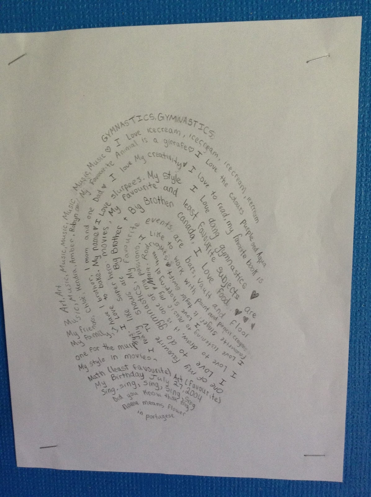 6F1 Ecole Golden Gate: Fingerprint Poems!