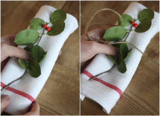 How To: Holly Holiday Place Settings | 17 Apart