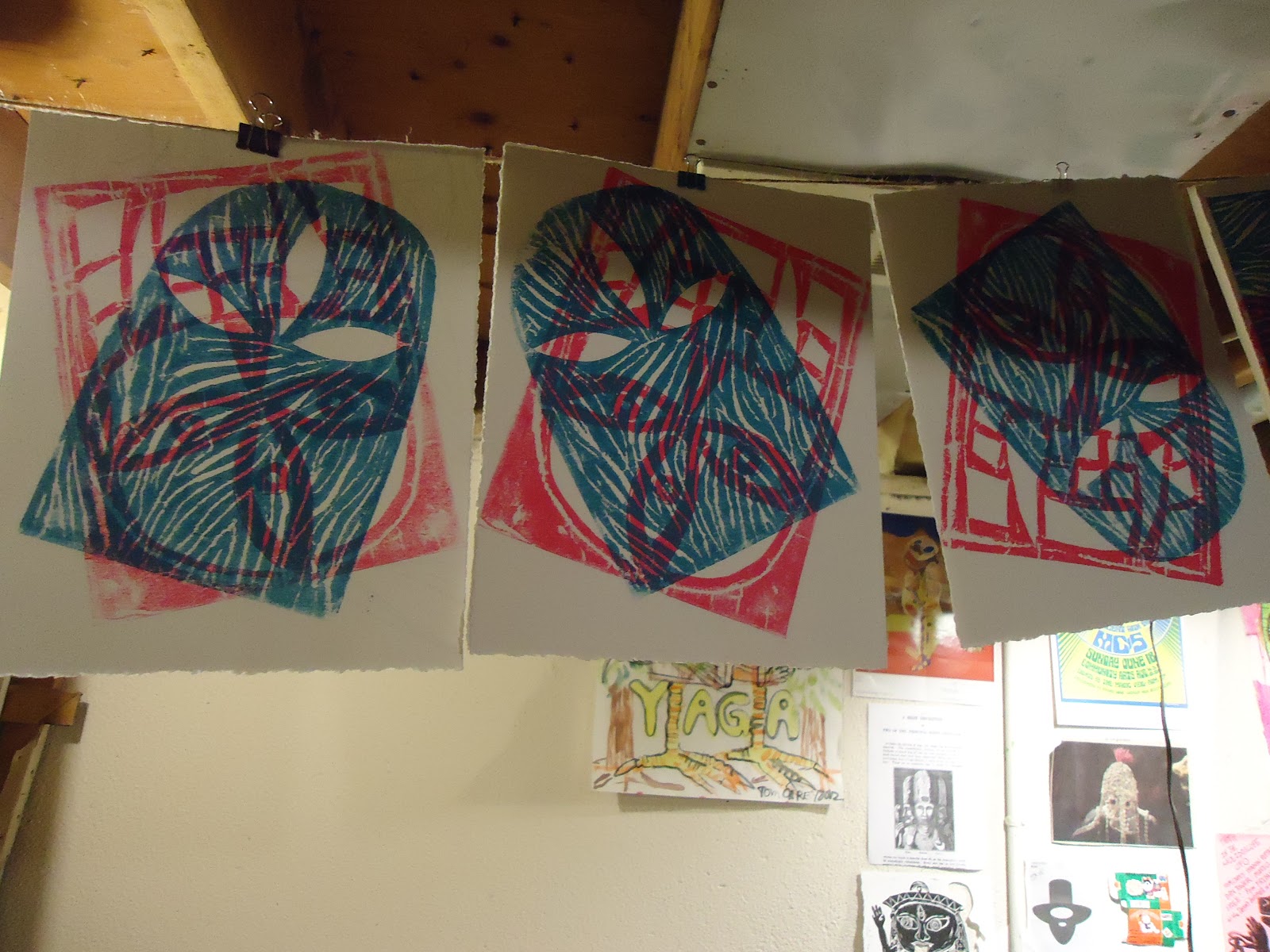 Rusty Nail Studio: Mama 3 Eyes Relief Print