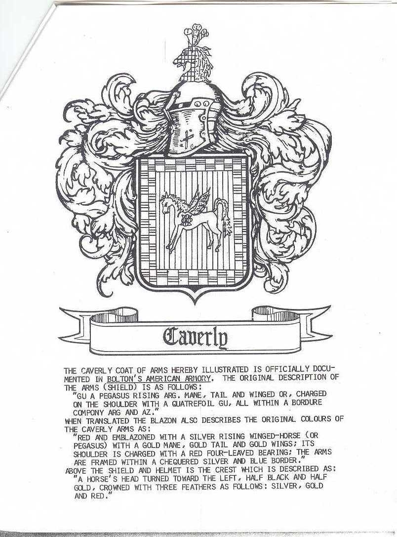 Caverly Family History Resources