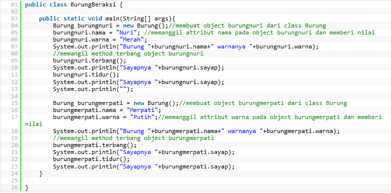 Konsep Pemrograman Berorientasi Object dan Java