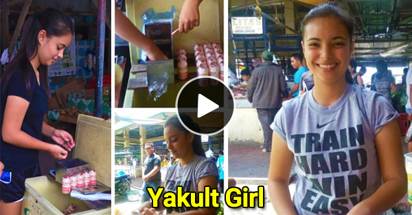 VIRAL: “Yakult Girl”, a Drink Vendor in Public Market in Talisay, Batangas