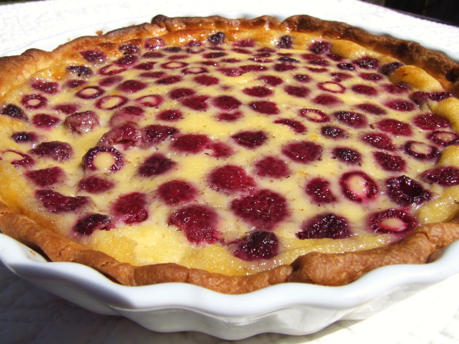 COOKING JULIA : TARTE FLAN AUX FRAMBOISES