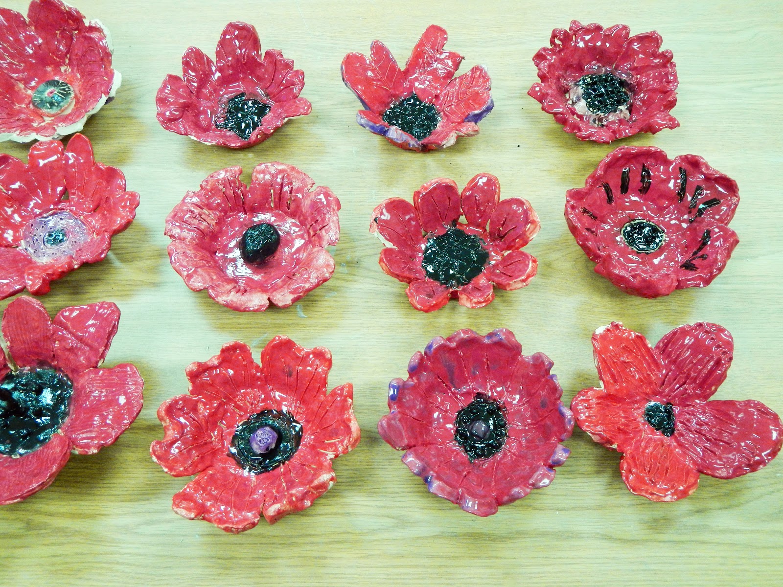 that artist woman: Clay Poppies