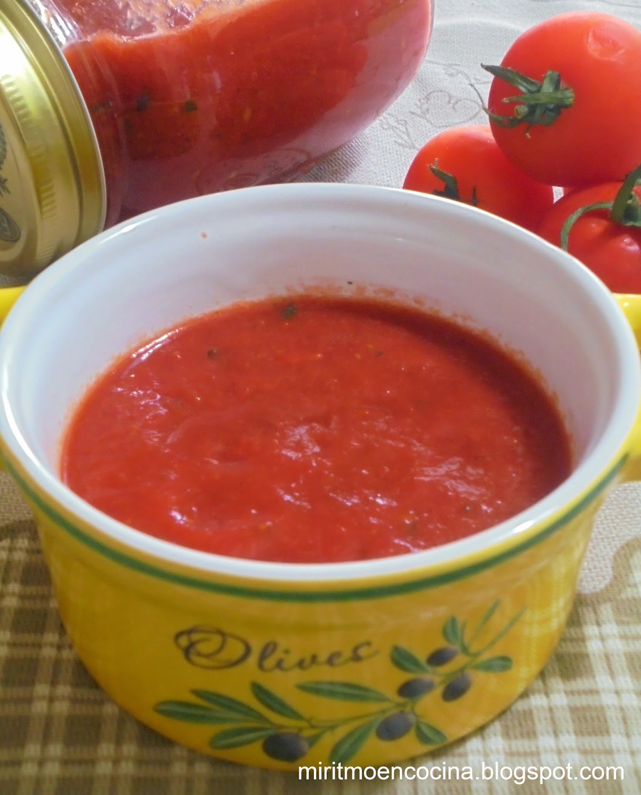 Mi ritmo en cocina ...: Salsa o passata de tomates