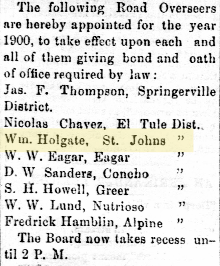 Following The Trail: Holgate Family